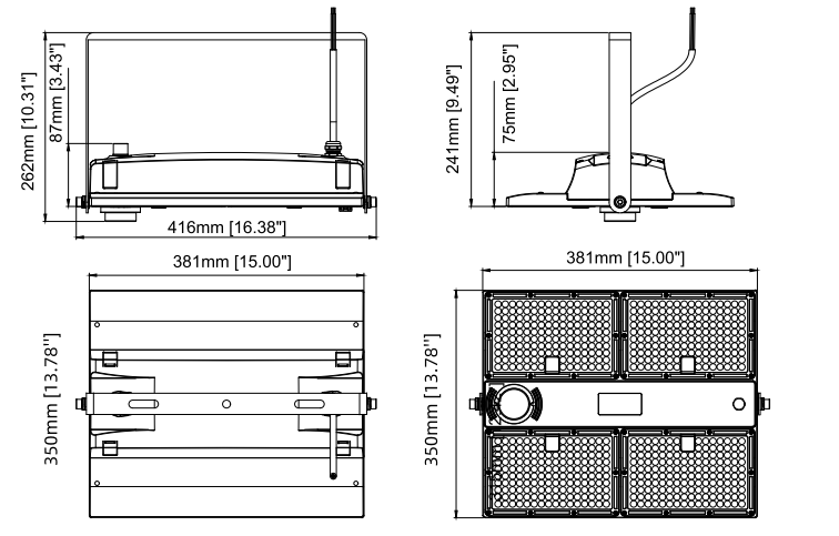 Rectangle LED High Bay Light Manufacturer and Supplier Toplumin